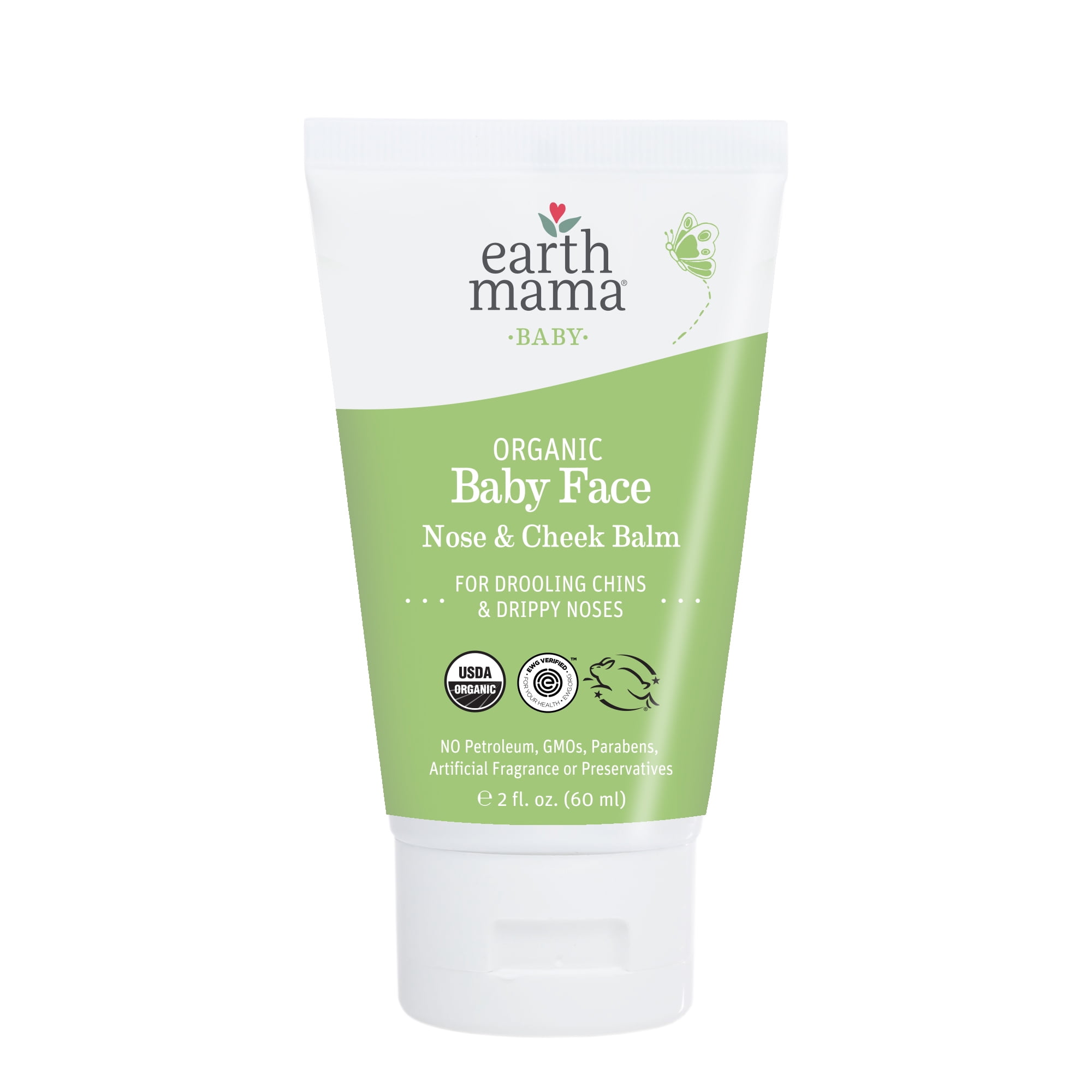 Earth Mama Organic Baby Face Nose & Cheek Balm, Baby Face Lotion for ...
