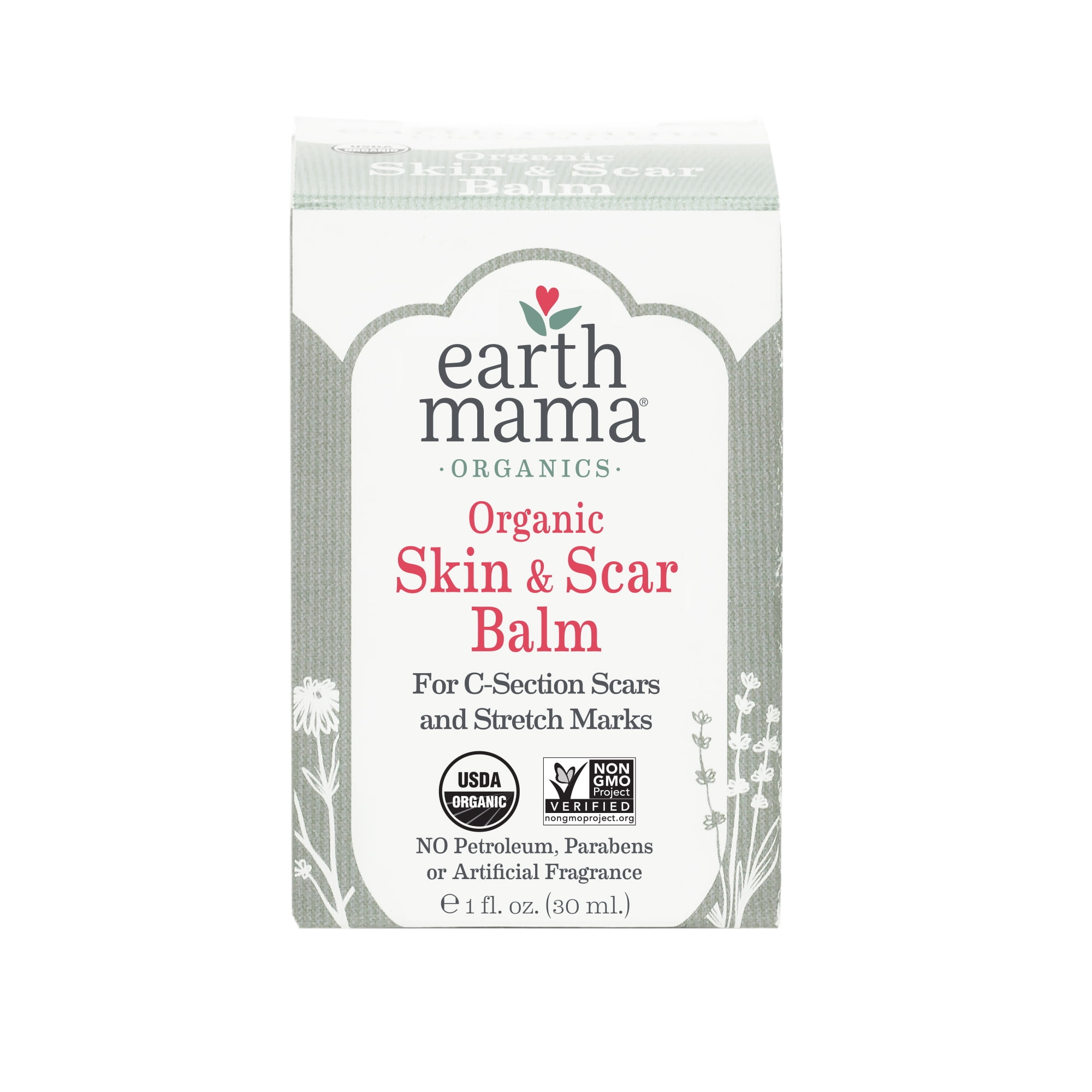 Earth Mama Organic Skin and Scar Balm for C-Section Scars and Stretch ...