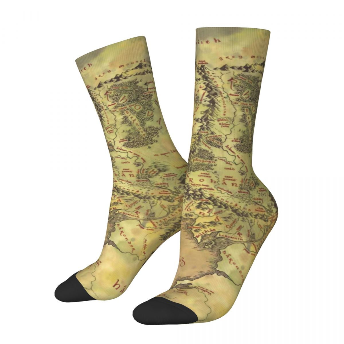 Earth Map Stockings Map of the World Custom Korean Socks Spring Anti ...