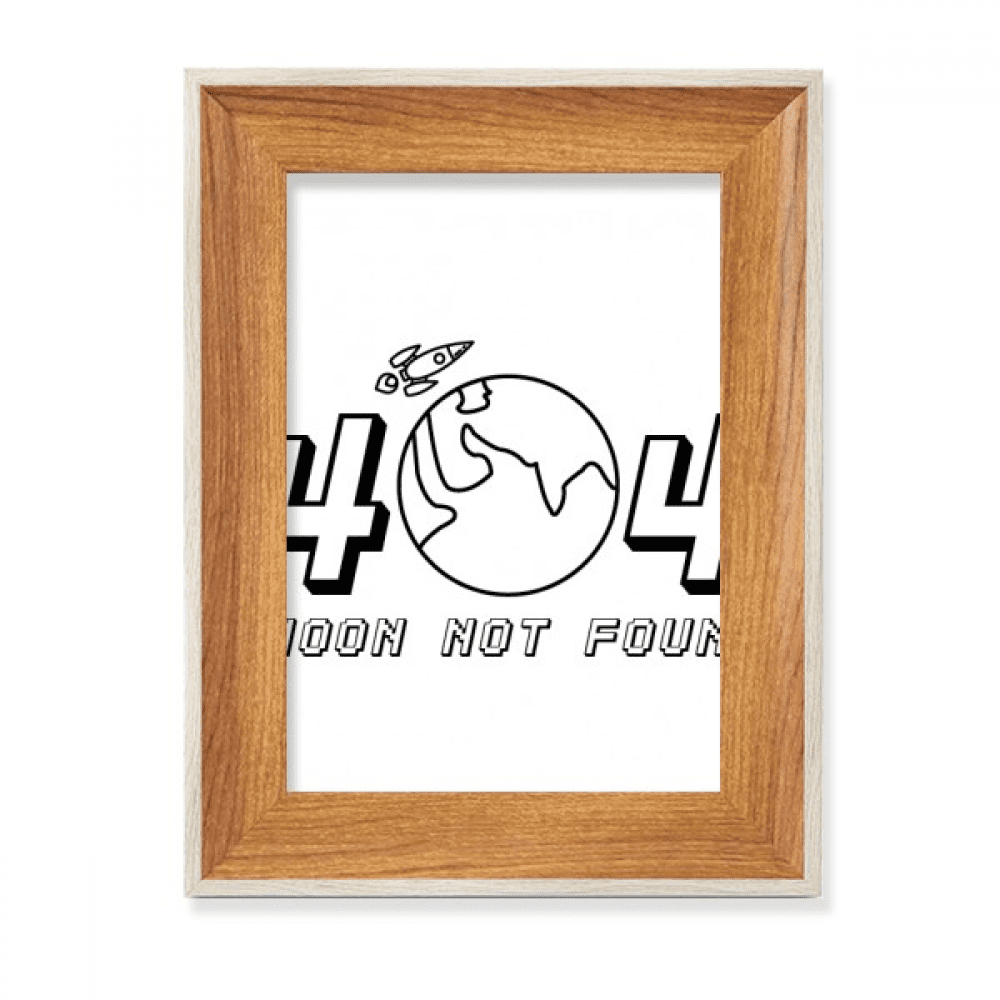 Earth Moon Around Spacecraft Desktop Wooden Photo Frame Display Picture ...