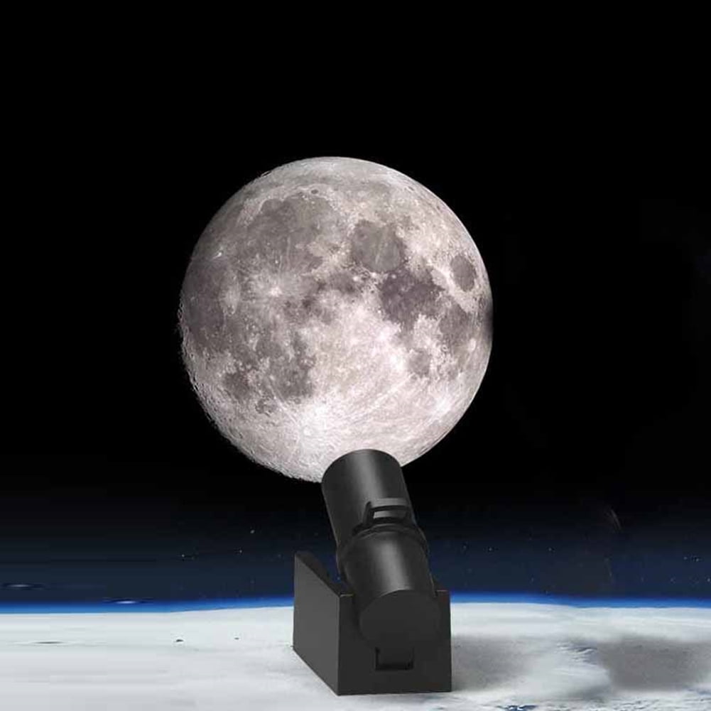 Earth Moon Projection Lamp Planet Projector Usb Rechargeable Background ...