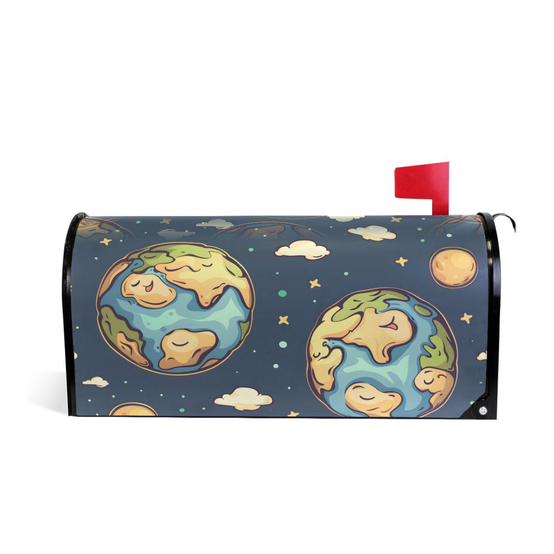 Earth Moon Star Cloud Magnetic Mailbox Covers 25.5" X 21" Post Letter ...