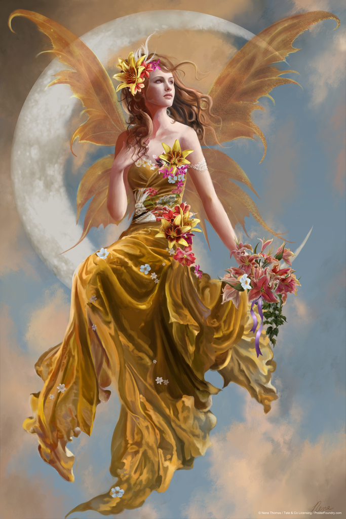 Earth Moon by Nene Thomas Cool Wall Art Print Poster 12x18 - Walmart.com