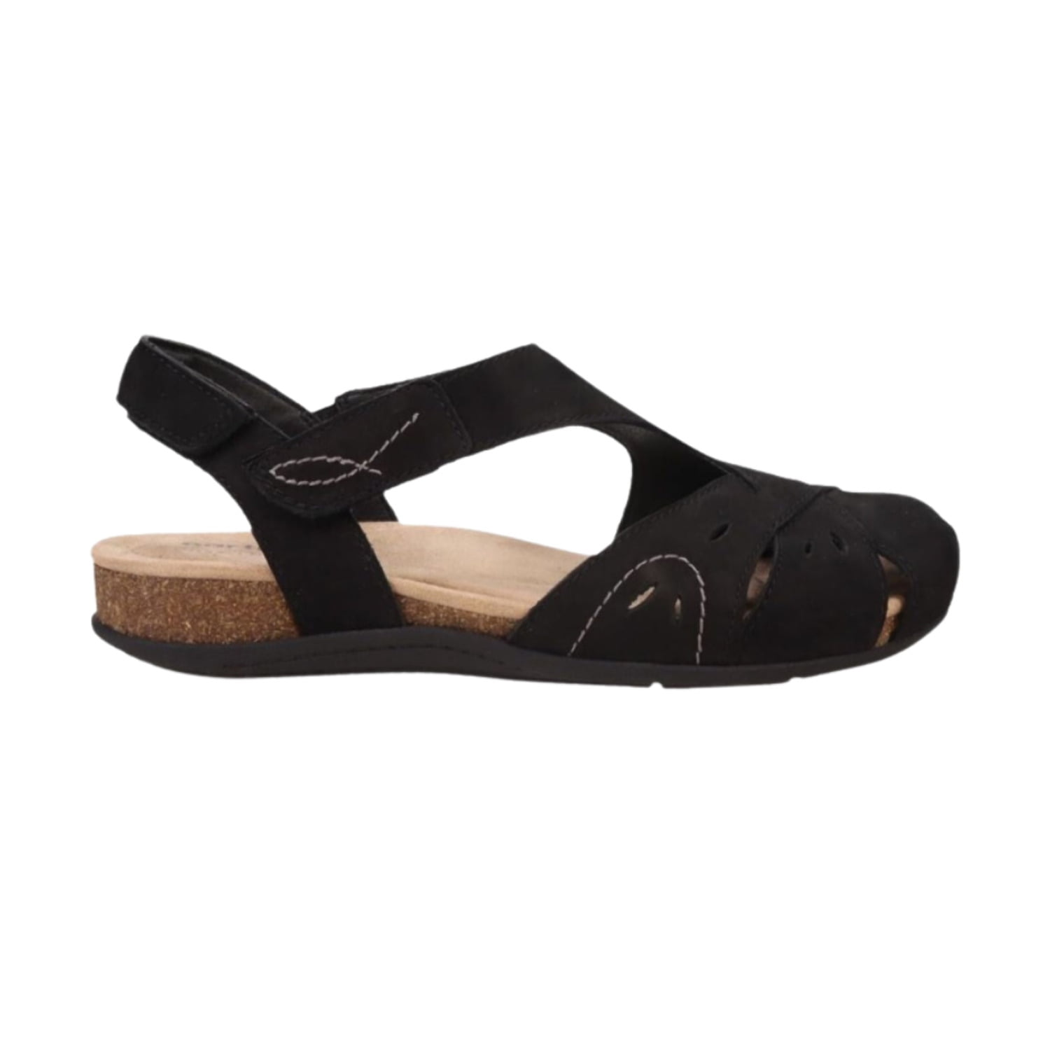 Earth Origins Women’s Birdine Leather Sandal - ETBIRDINE BLACK 002 ...