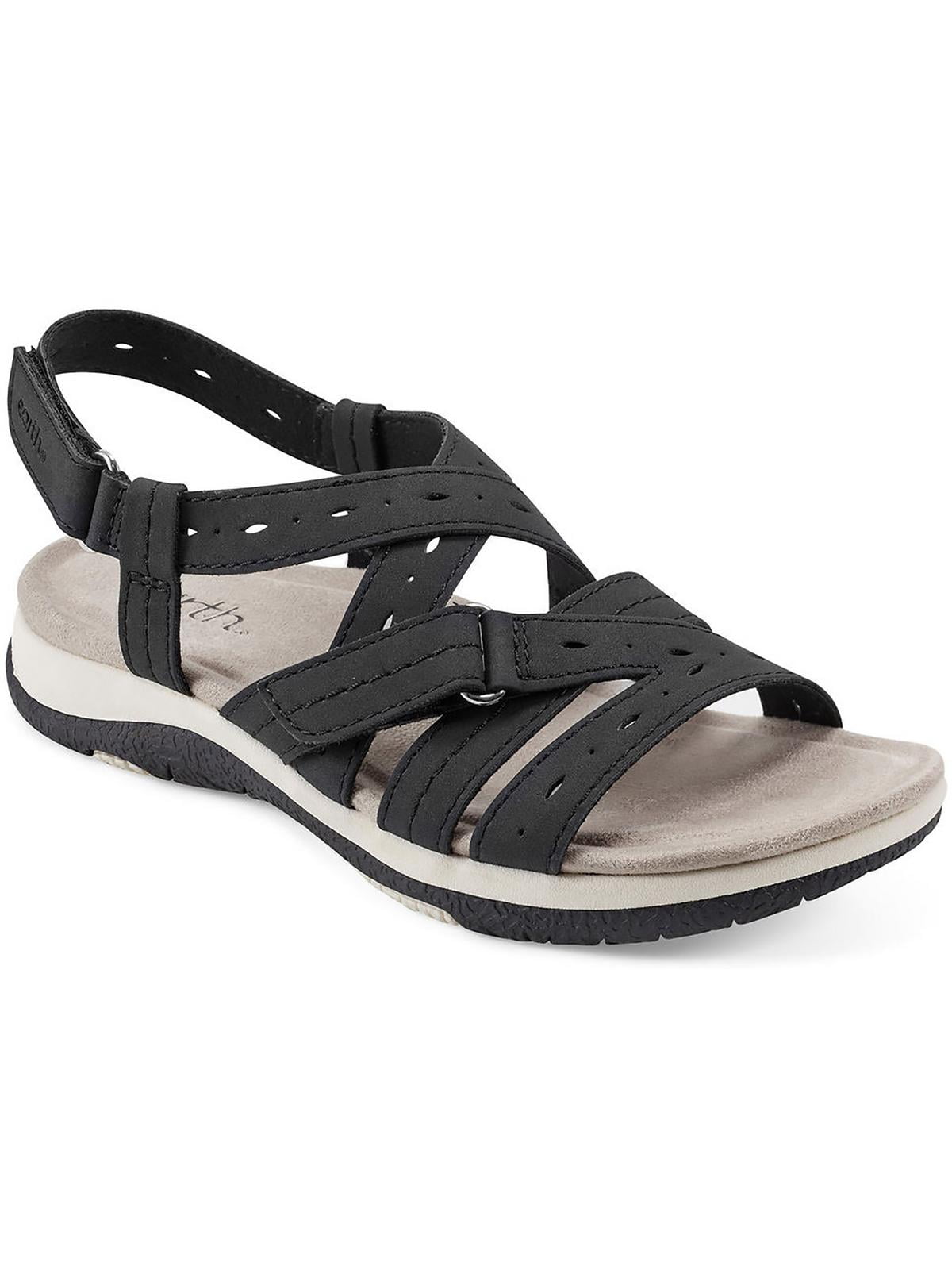 Earth Origins Womens Samsin Faux Leather Slingback Sandals - Walmart.com