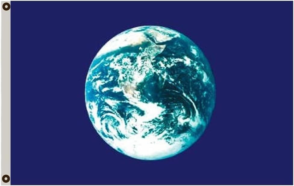 Earth Planet Flag - UV Fade Resistant ,and Double Stitched ,Polyester 4 ...