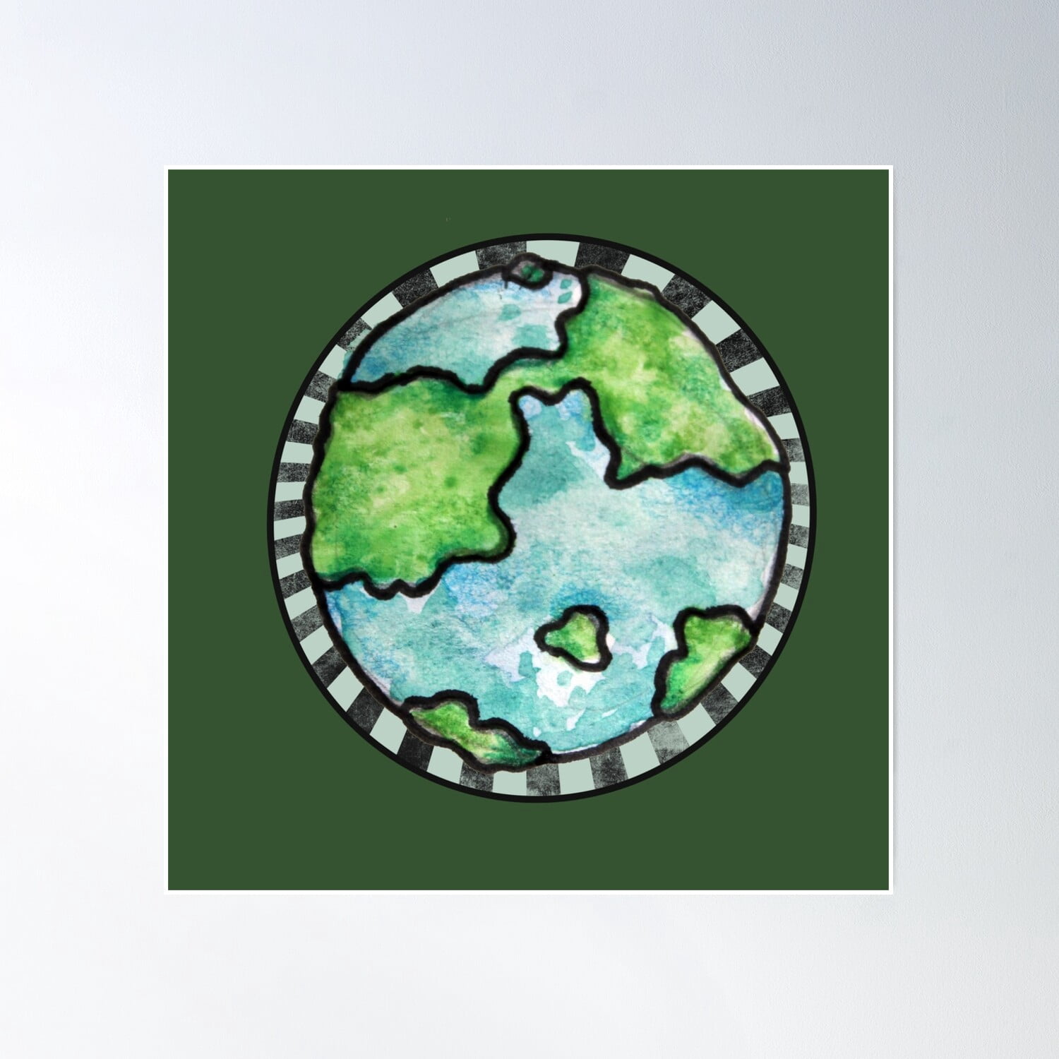 Earth Poster Wall Art, Modern Wall Decor, 8x12 UNFRAMED - Walmart.com
