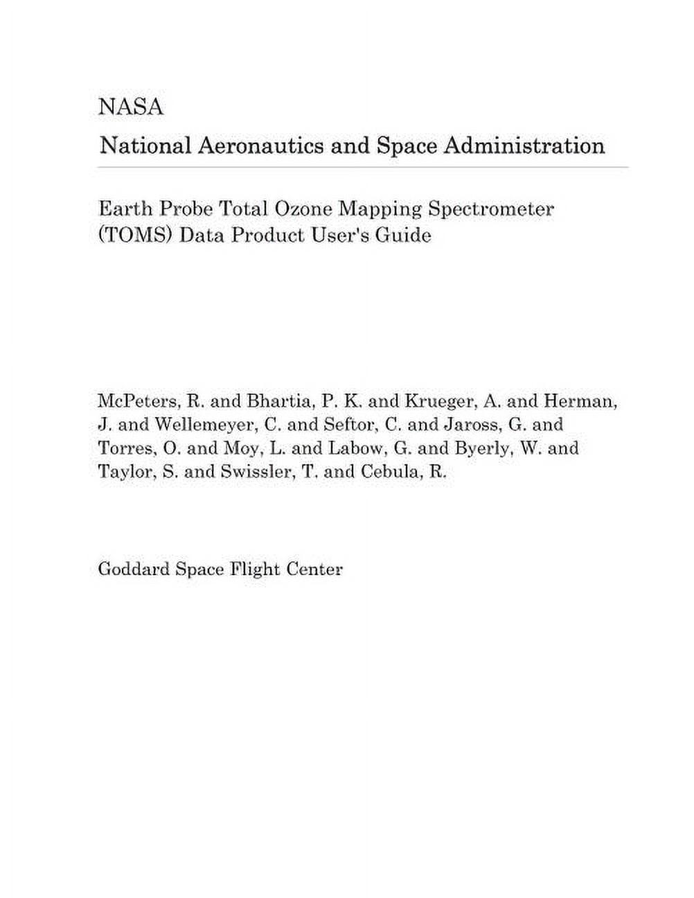 Earth Probe Total Ozone Mapping Spectrometer (Toms) Data Product User's ...