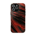 Earth Red Black Shale Stone Layered Rock Art Phone Case with iPhone 17 ...