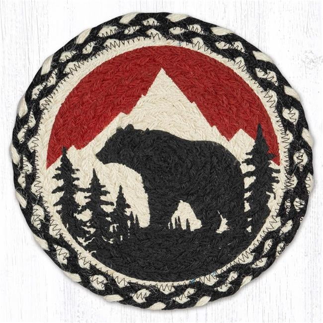 Earth Rug 80-430BM 10 x 10 in. MSPR-430 Bear Mountain Printed Round ...