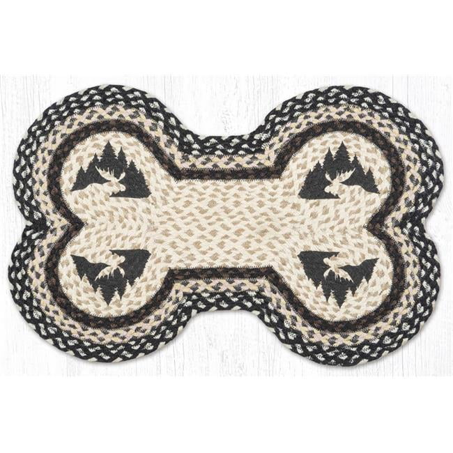 Earth Rug 63-P430GM 18 x 28 in. DBP-430 Graphic Moose Dog Bone Rug ...
