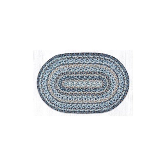 Earth Rug 28-9-119 8 x 10 ft. RC-9-119 Denim Oblong Braided Rug ...