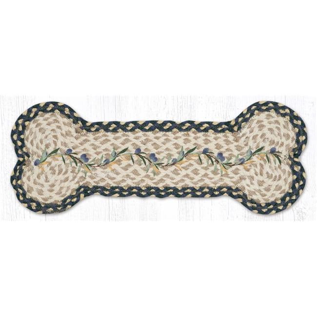 Earth Rug 63-PSM503OB 9 x 24 in. DBP-503 Olive Border Dog Bone Rug ...