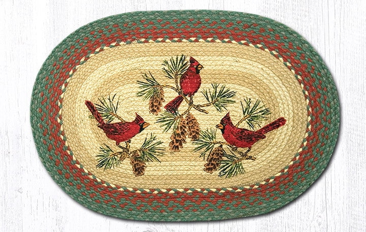 Earth Rugs OP-25 Cardinals Oval Patch 20" x 30" - Walmart.com