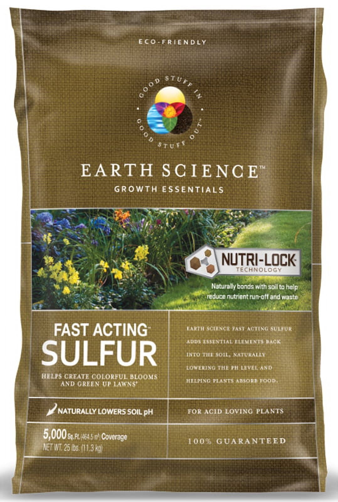 Earth Science Growing Fast Acting Soil Sulfur, 25 lbs, Prill Form ...
