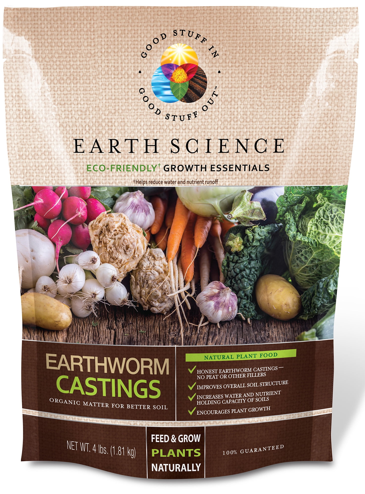 Earth Science Growth Essentials Organic Earthworm Castings 4 lb ...