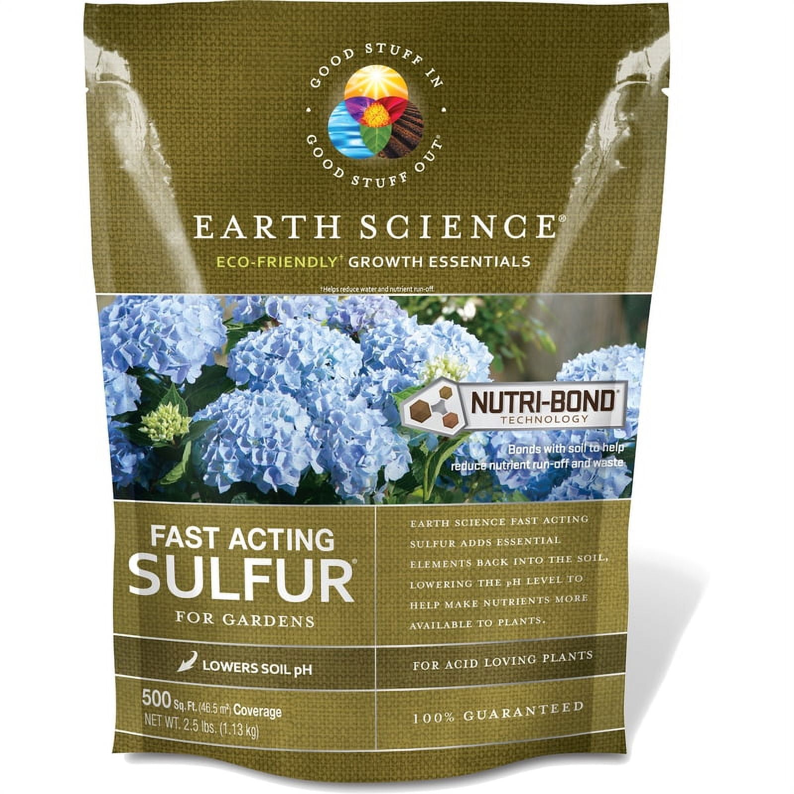 Earth Science Fast Acting Garden Sulfur Fertilizer for Acid-Loving ...