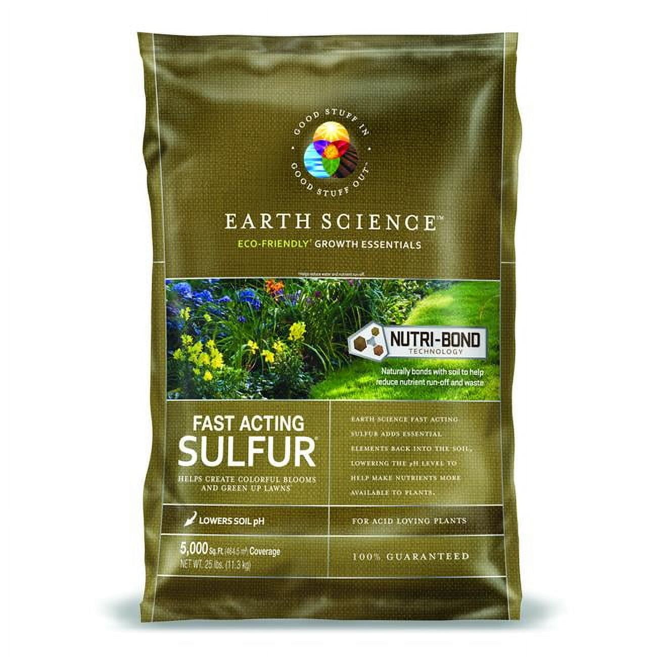 Earth Science & Encap Fast Acting Sulfur Fertilizer for Acid Garden ...