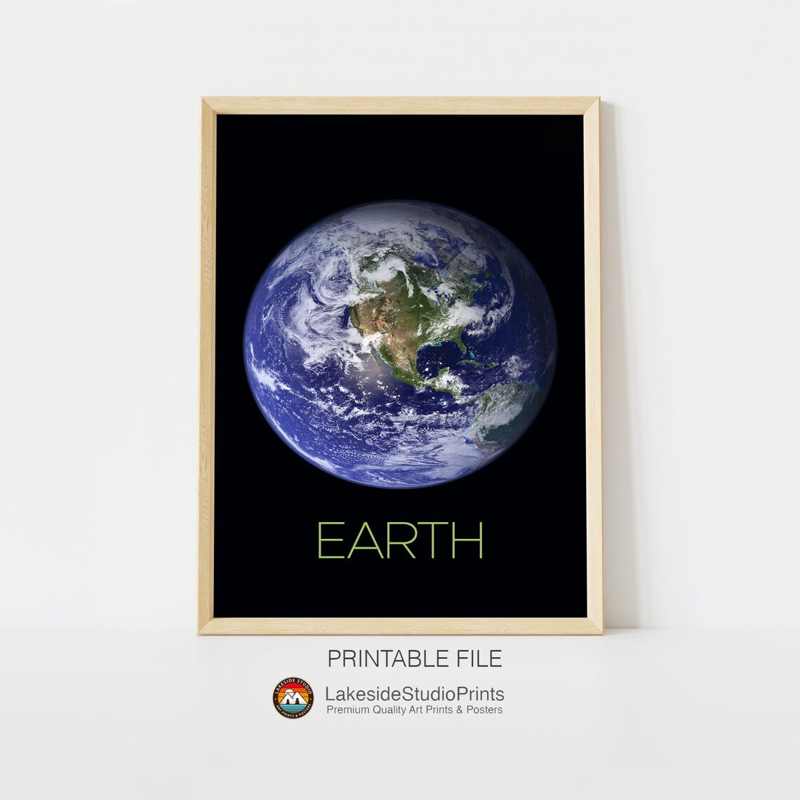 Earth Space Poster Nasa Our Planets Instant Jpg File Printable Jpeg ...