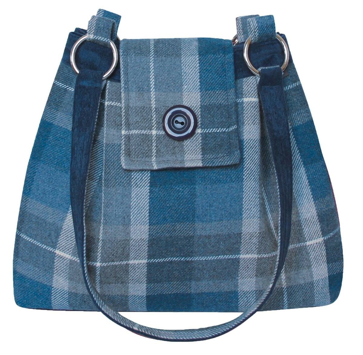 Earth Squared Tweed Ava Bag - Humbie Navy - Walmart.com