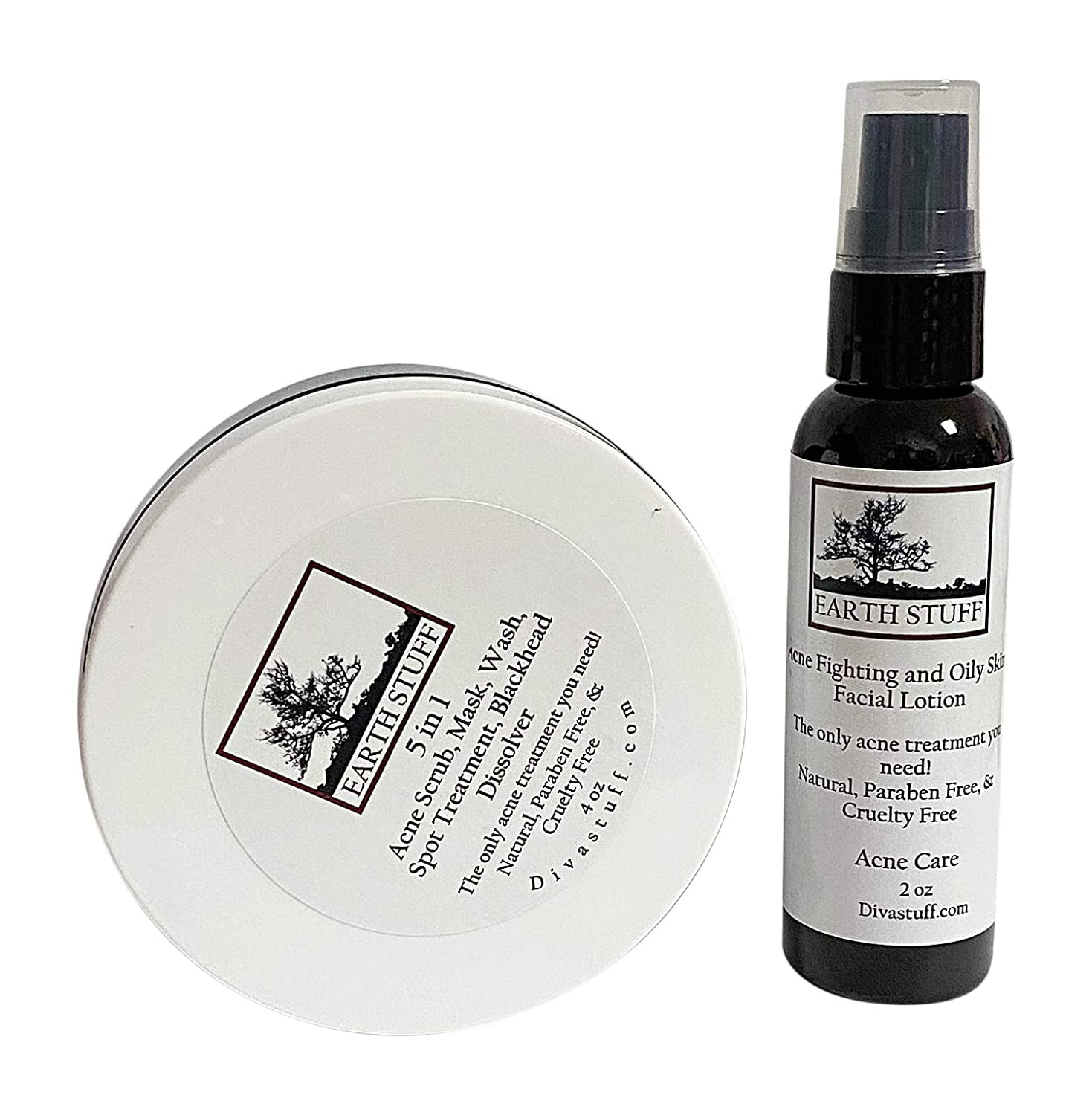 Earth Stuff Acne Set, The Only Two Products You Need To Control Cystic ...