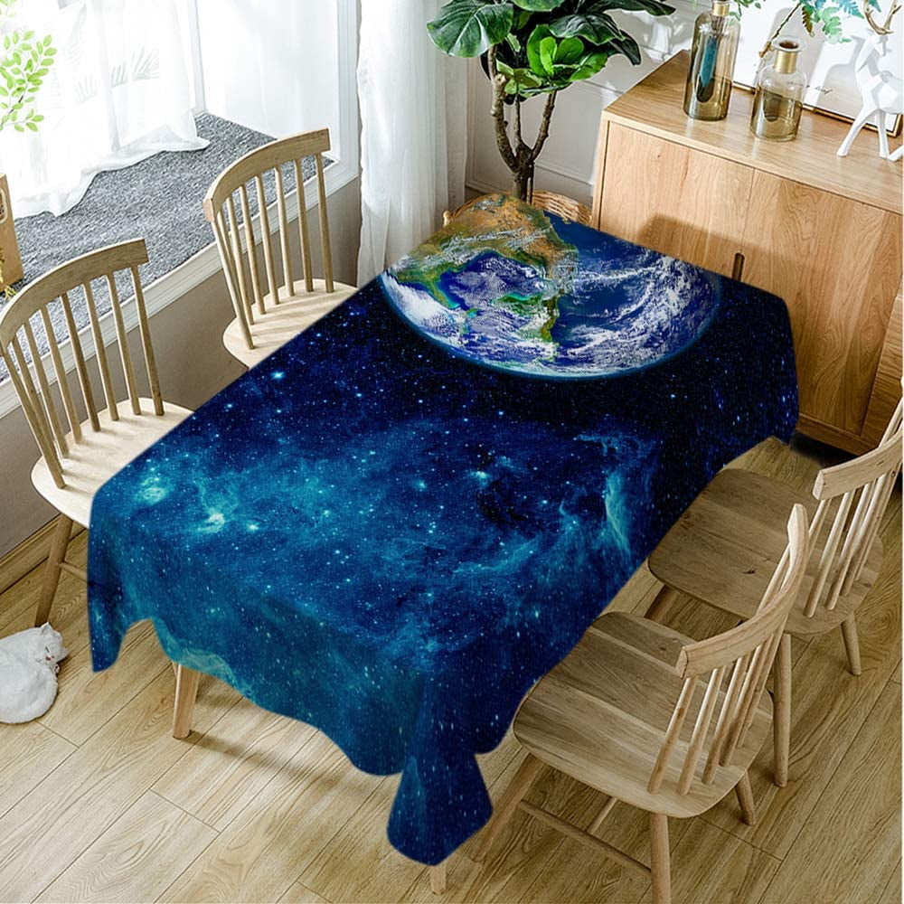 Earth Tablecloths Galaxy Star Globe Light Glow Moon Space World Planet ...