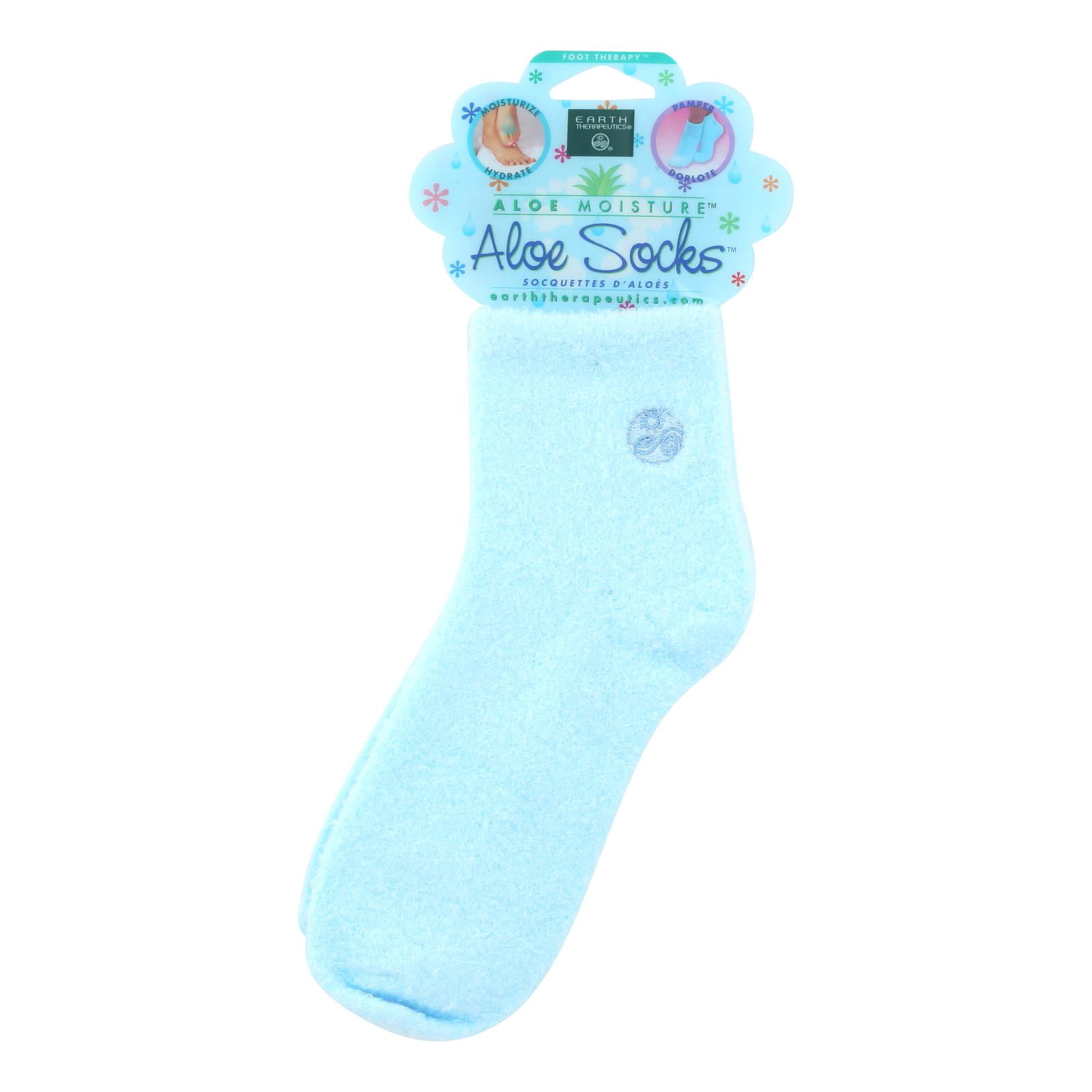 Earth Therapeutics Aloe Socks Blue - 1 Pair - Walmart.com