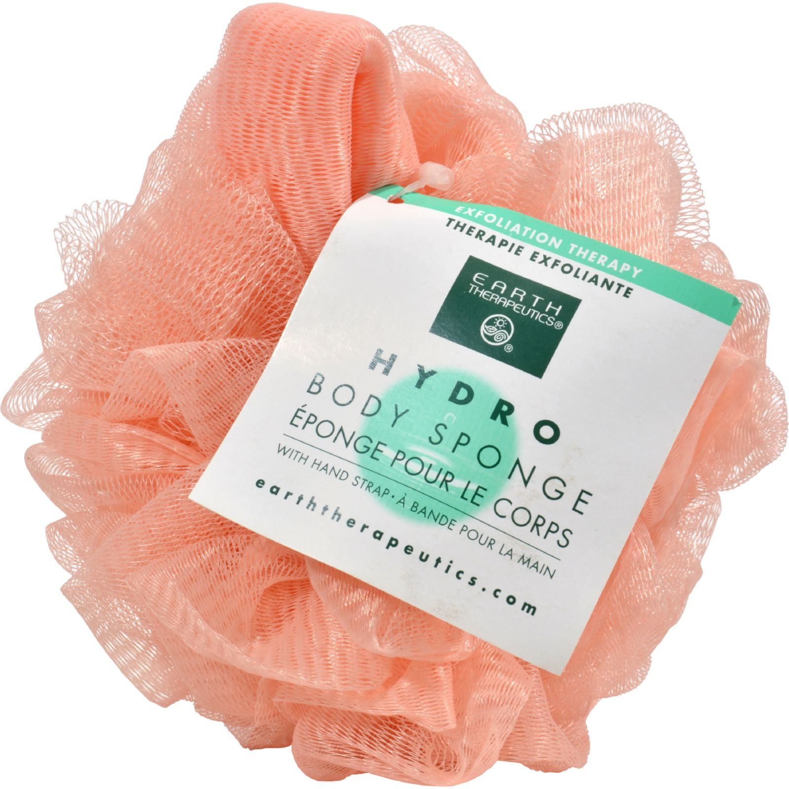 Earth Therapeutics Hydro Body Sponge With Hand Strap Peach - 1 Sponge ...