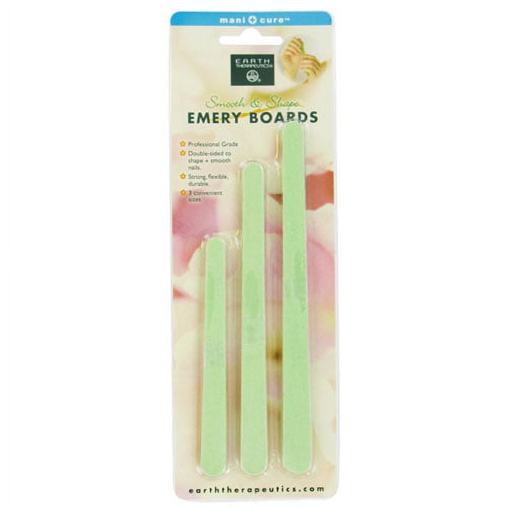 Earth Therapeutics Smooth And Shape Emery Boards Assorted Sizes - 15 ...