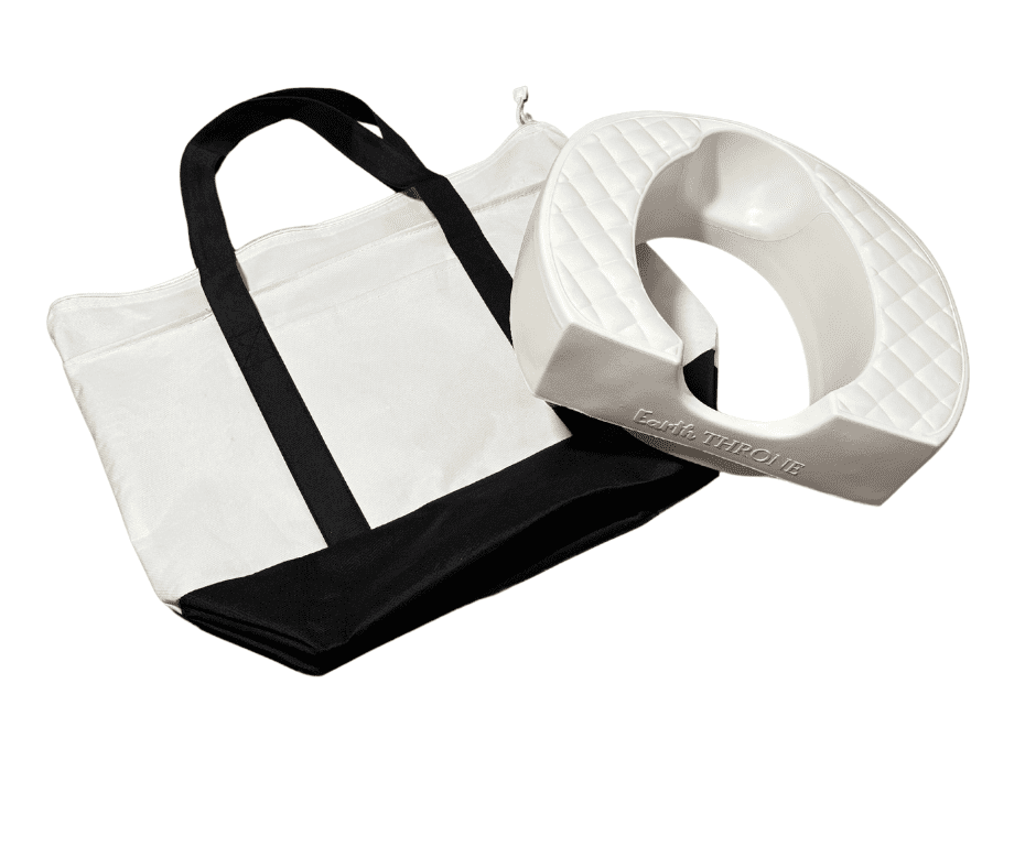 Earth Throne Toilet Riser with Travel Bag, Elevated Seat, 4 in Height ...