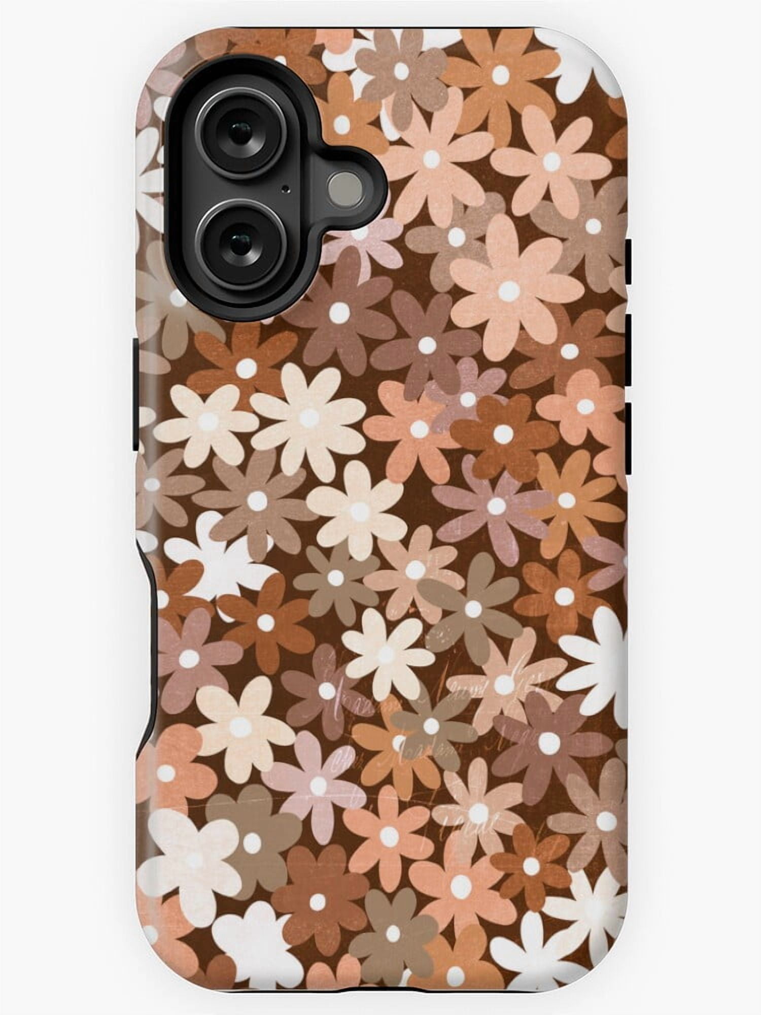 Earth Tone Ombre Flower Field Phone Case for iPhone 11 12 13 14 15 16 ...