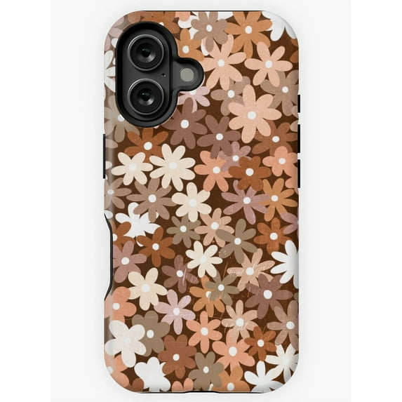 Earth Tone Ombre Flower Field Phone Case for iPhone 11 12 13 14 15 16 ...