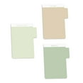 Earth Tone Tab Sticky Note Pad Set of 3, 3.5"x5", 50 Sheets/Pad, Made ...