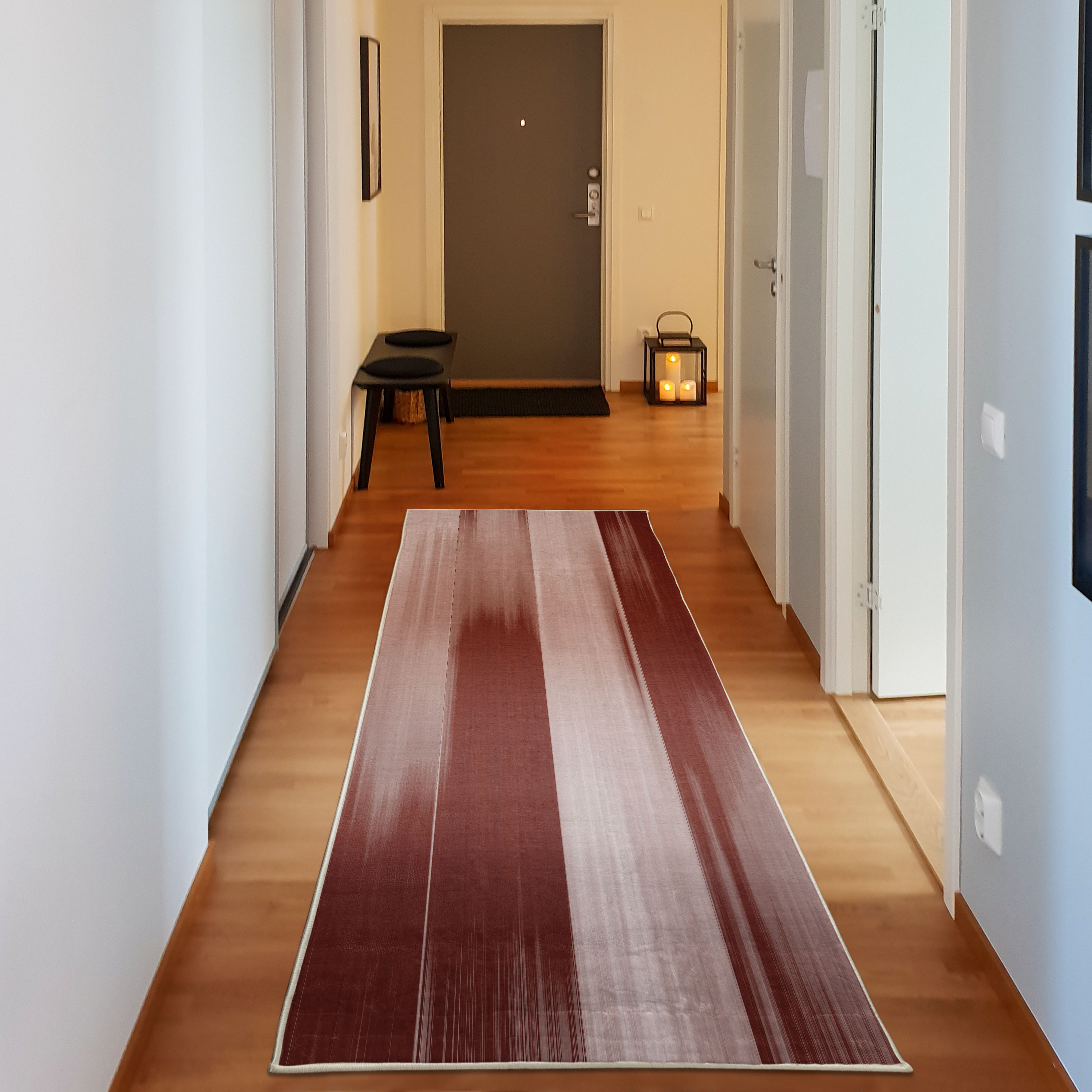 Earth Tones Decorative Rug, Abstract Modern Design Ombre Inspired ...