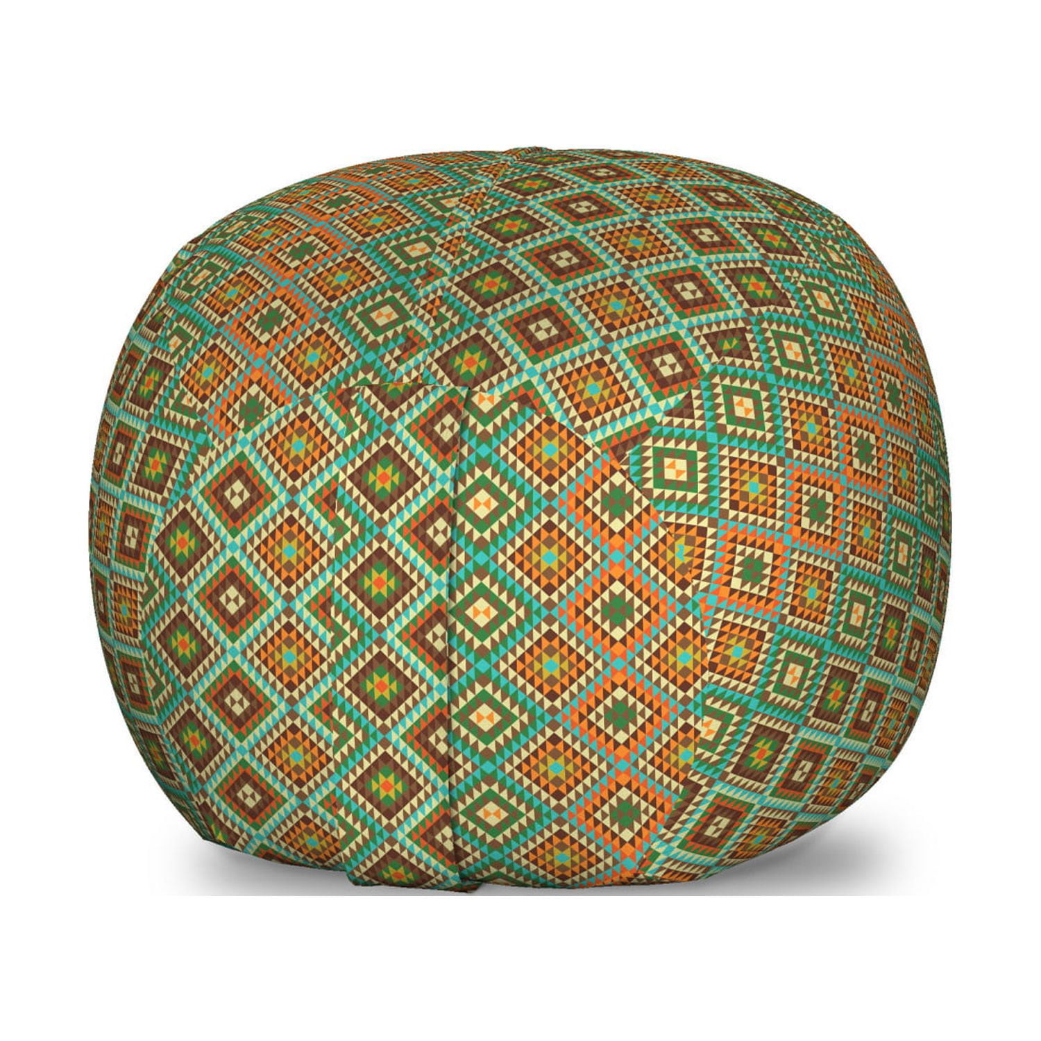 Earth Tones Storage Toy Bag Chair, Traditional Mexican Design with ...