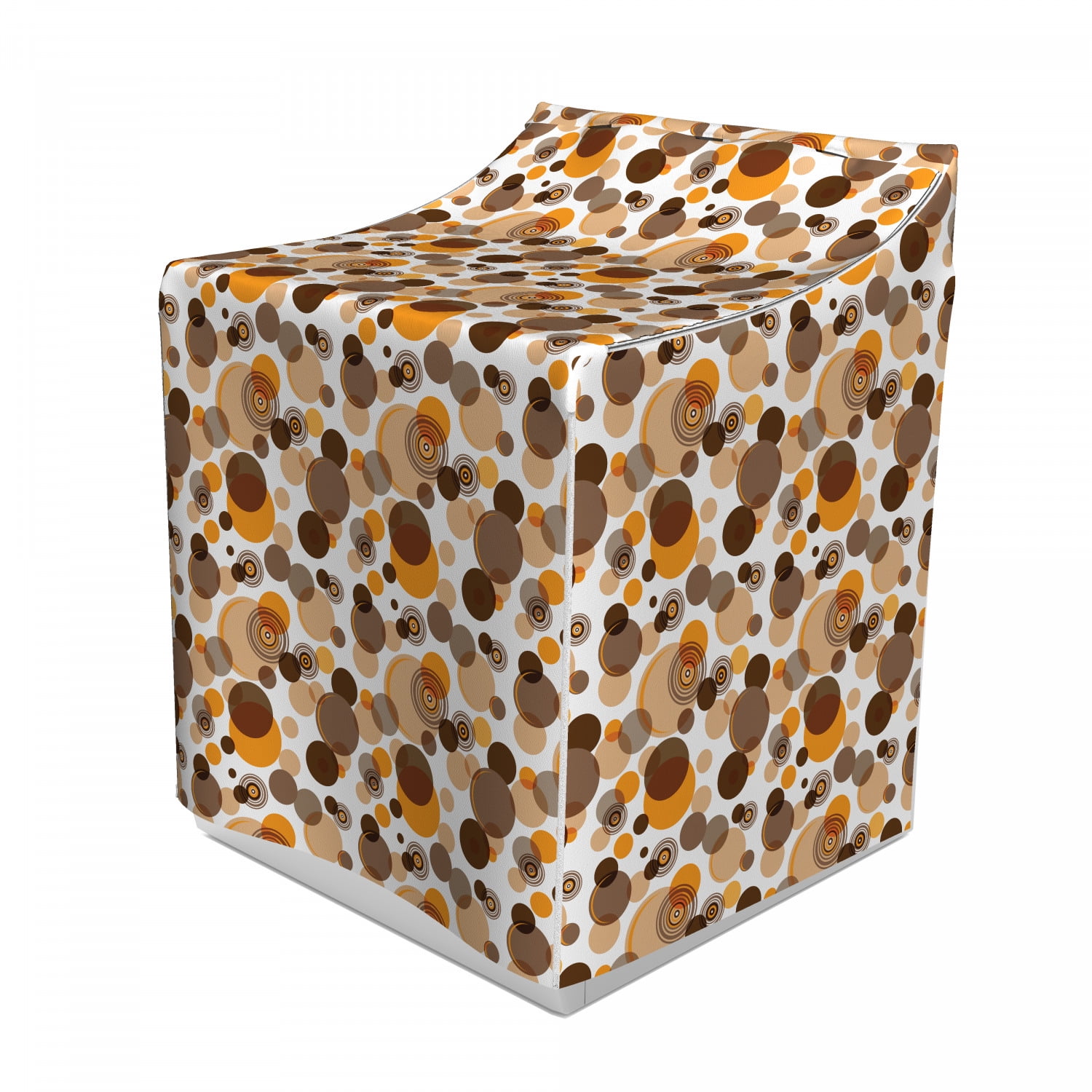 Earth Tones Washer Cover, Abstract Pastel Pattern with Overlapping ...