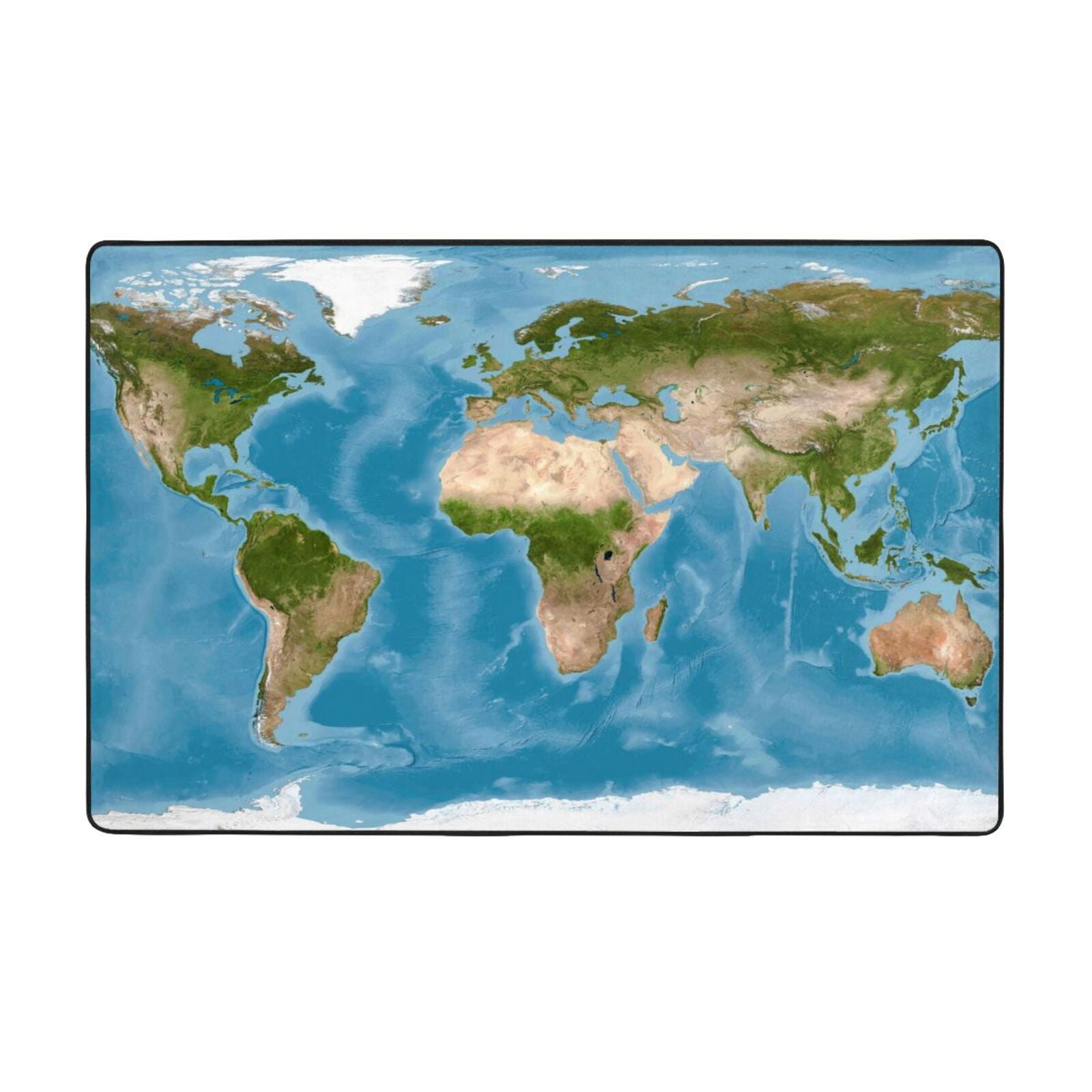 Earth View World Map Universal Door Mat Indoor Entrance, 60×39 Non-Slip ...