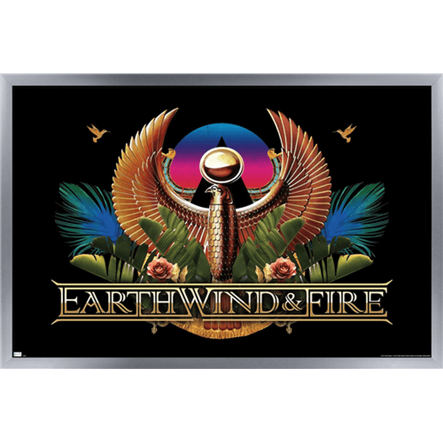 Earth Wind & Fire - Logo Wall Poster, 14.725" x 22.375", Framed ...