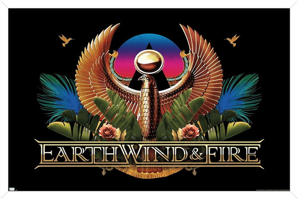 Earth Wind & Fire - Logo Wall Poster, 22.375" x 34", Framed - Walmart.com