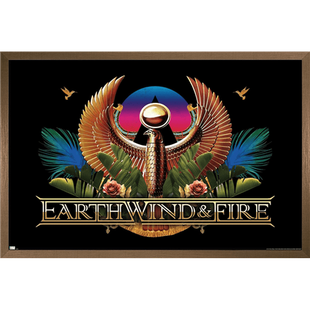 Earth Wind & Fire - Logo Wall Poster, 22.375" x 34", Framed - Walmart.com
