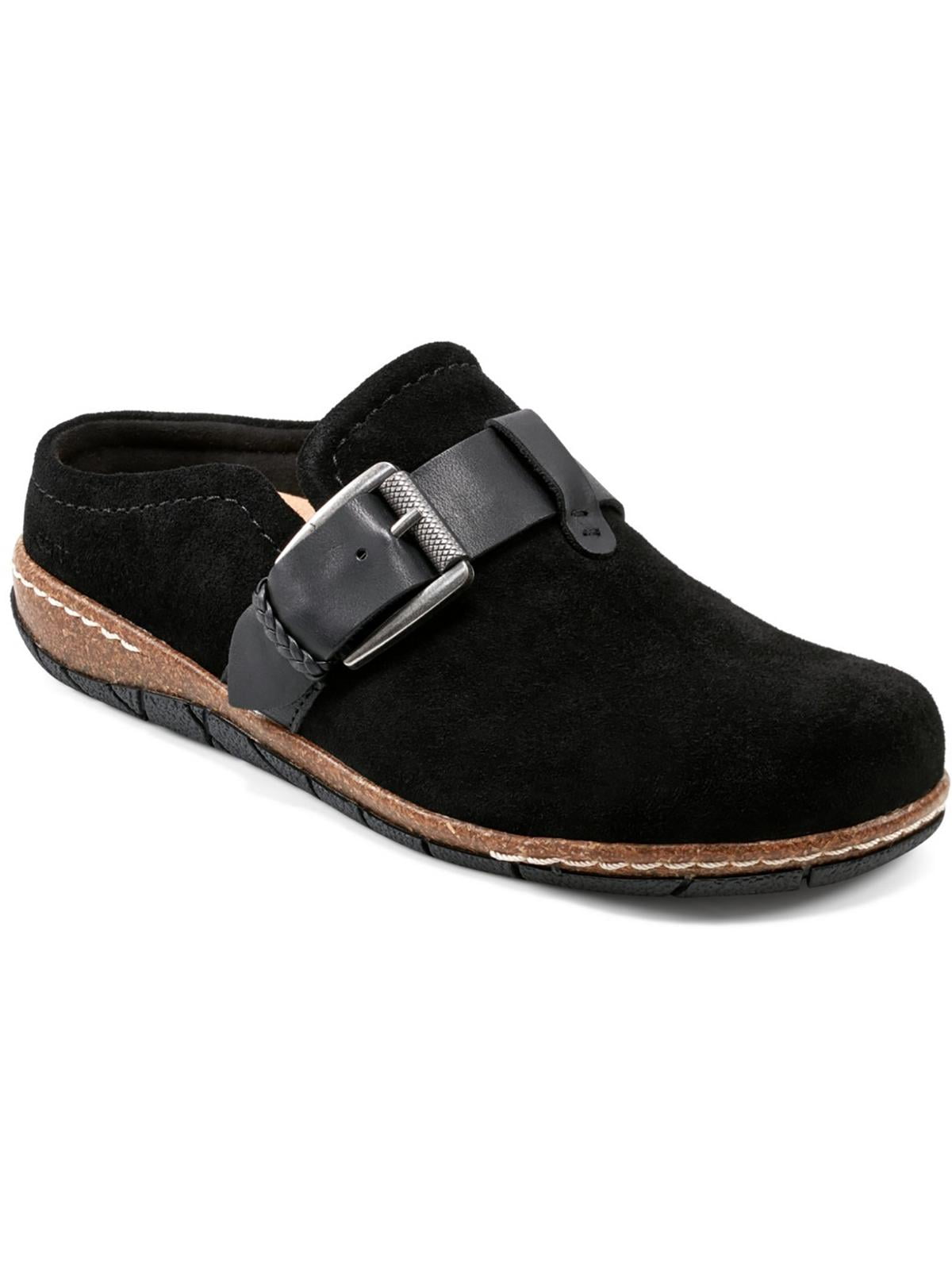 Earth Womens Eras Padded Insole Faux Suede Clogs - Walmart.com