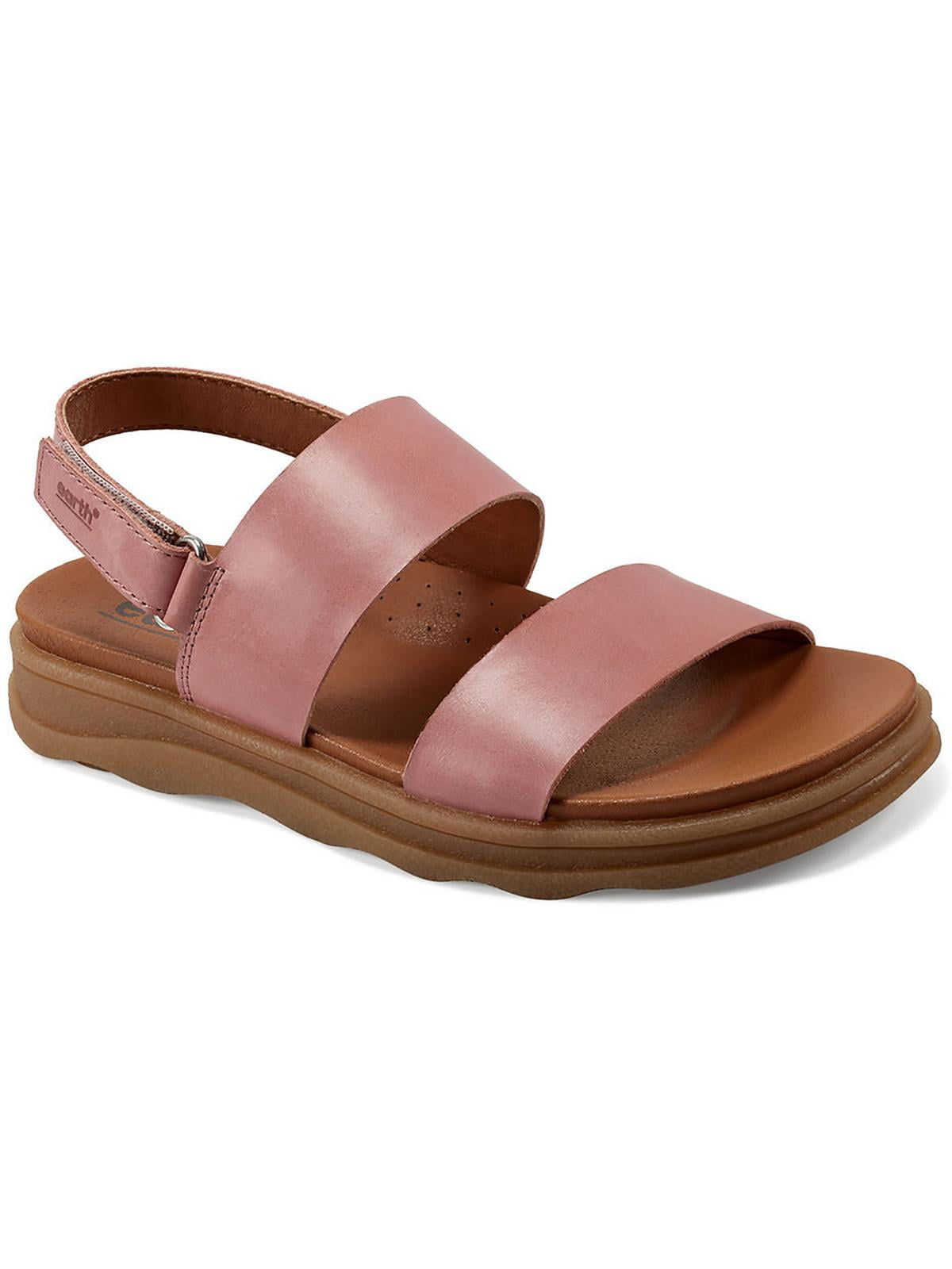 Earth Womens Leah Casual Leather Strappy Sandals, Open Toe, Comfortable ...
