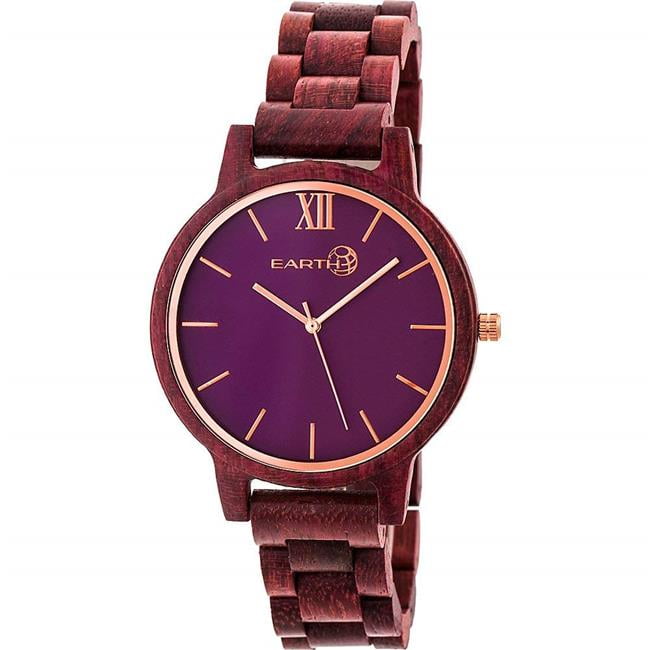 Earth Wood Pike Bracelet Watch - Plum - Walmart.com
