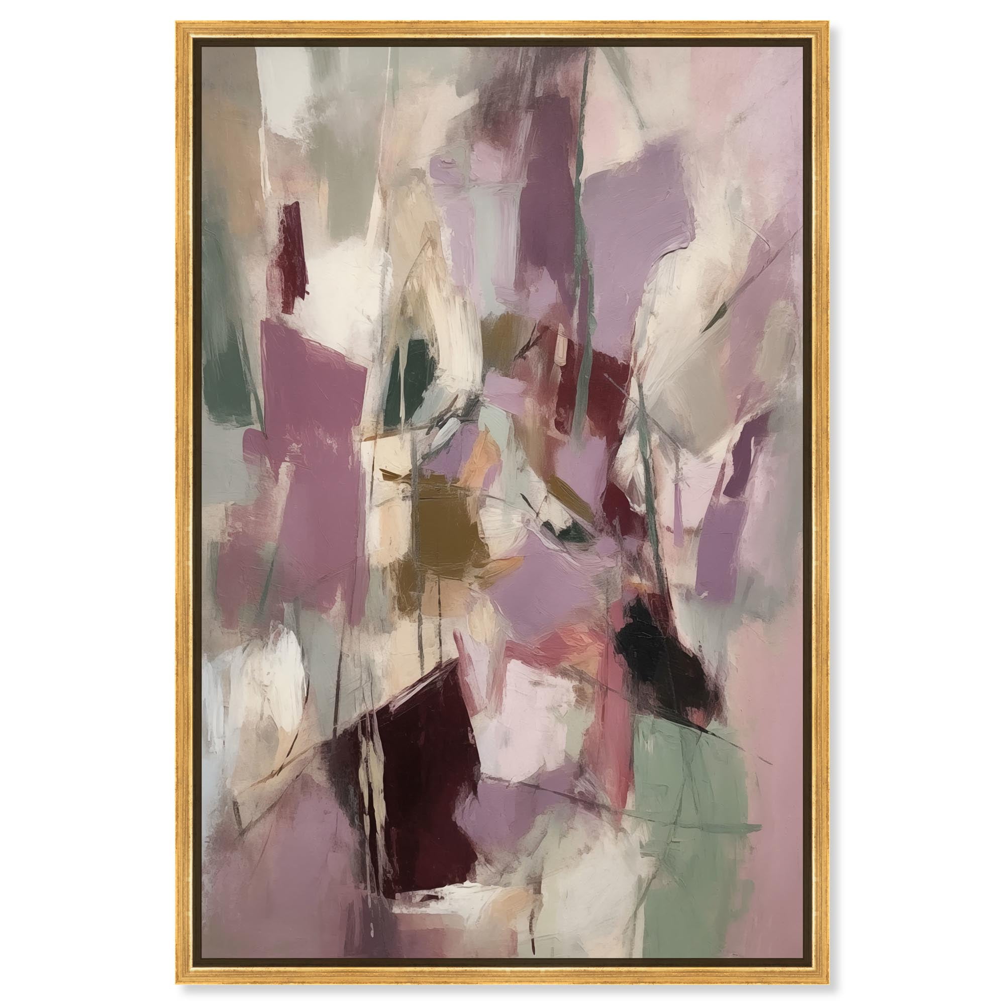 Earth and Ether I Canvas Abstract Expressionism by Art Remedy, Gold ...