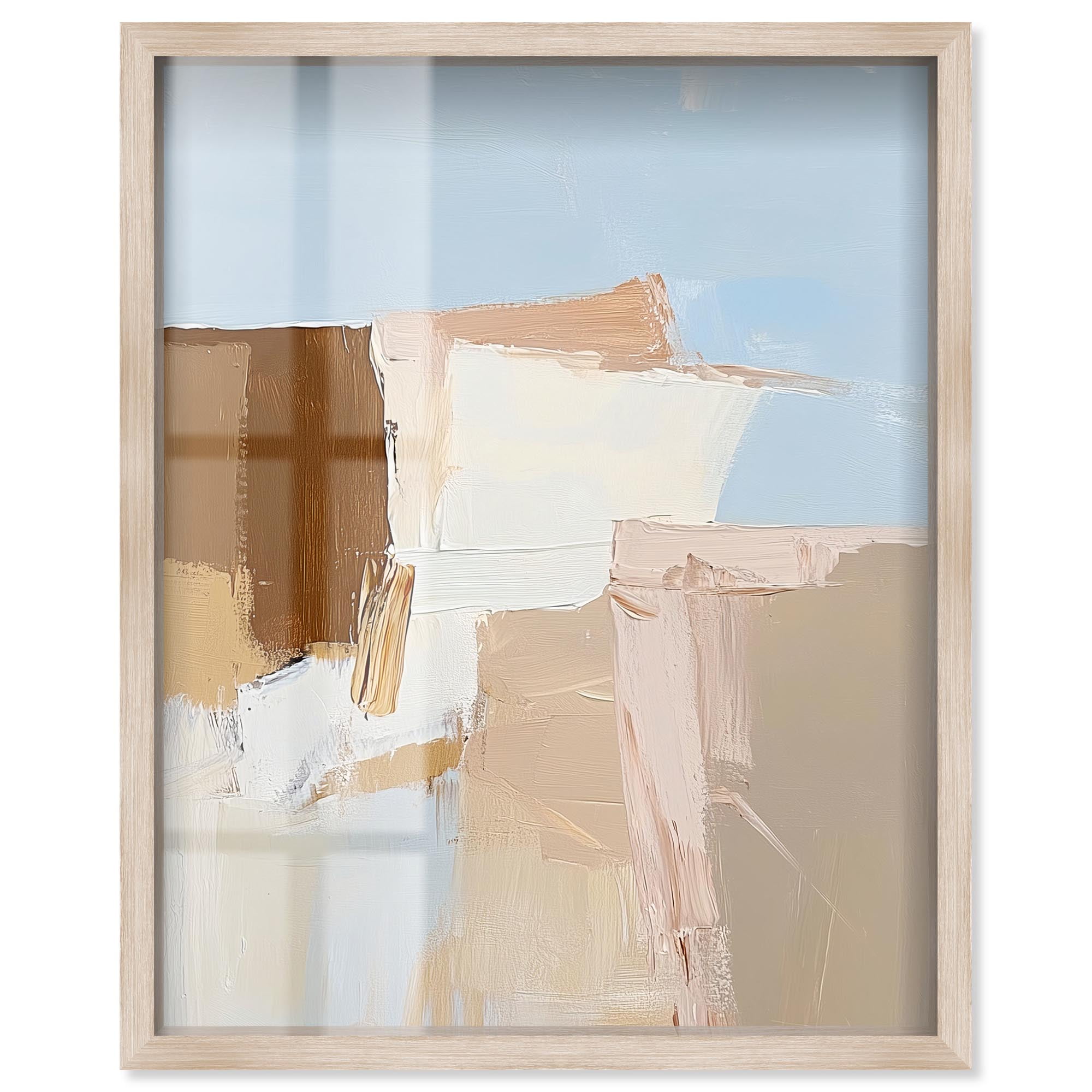 Earth and Ether Shadowbox Print Modern Wall Art by Art Remedy, Blonde ...