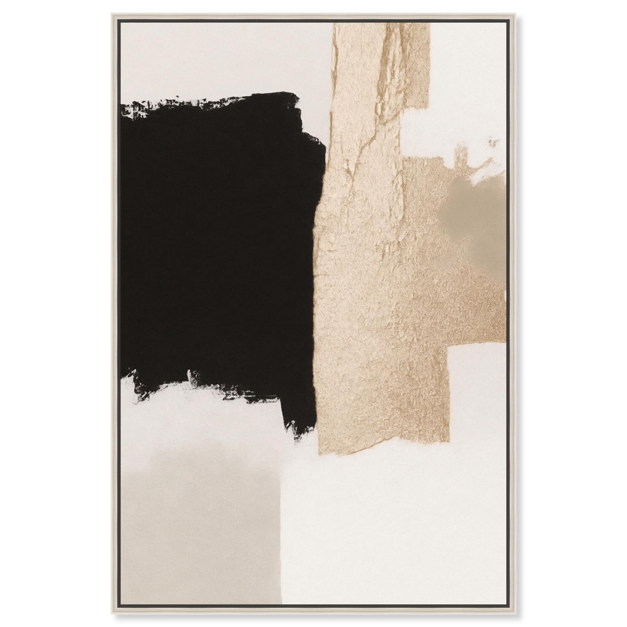Earth and Ink II Canvas Neutral Wall Decor by Art Remedy, Silver Frame ...