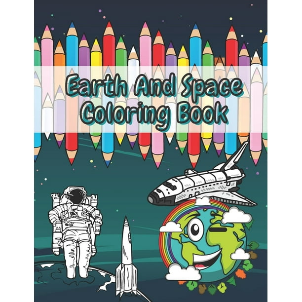 Earth and Space Coloring Book : Creative Haven Fantastic Outer Space ...