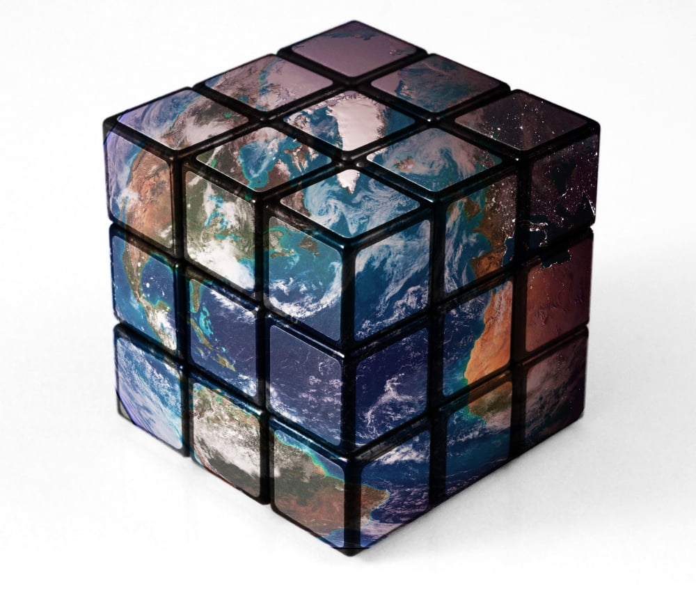Earth as Rubik's Cube Poster Print by Spencer Sutton/Science Source (24 ...