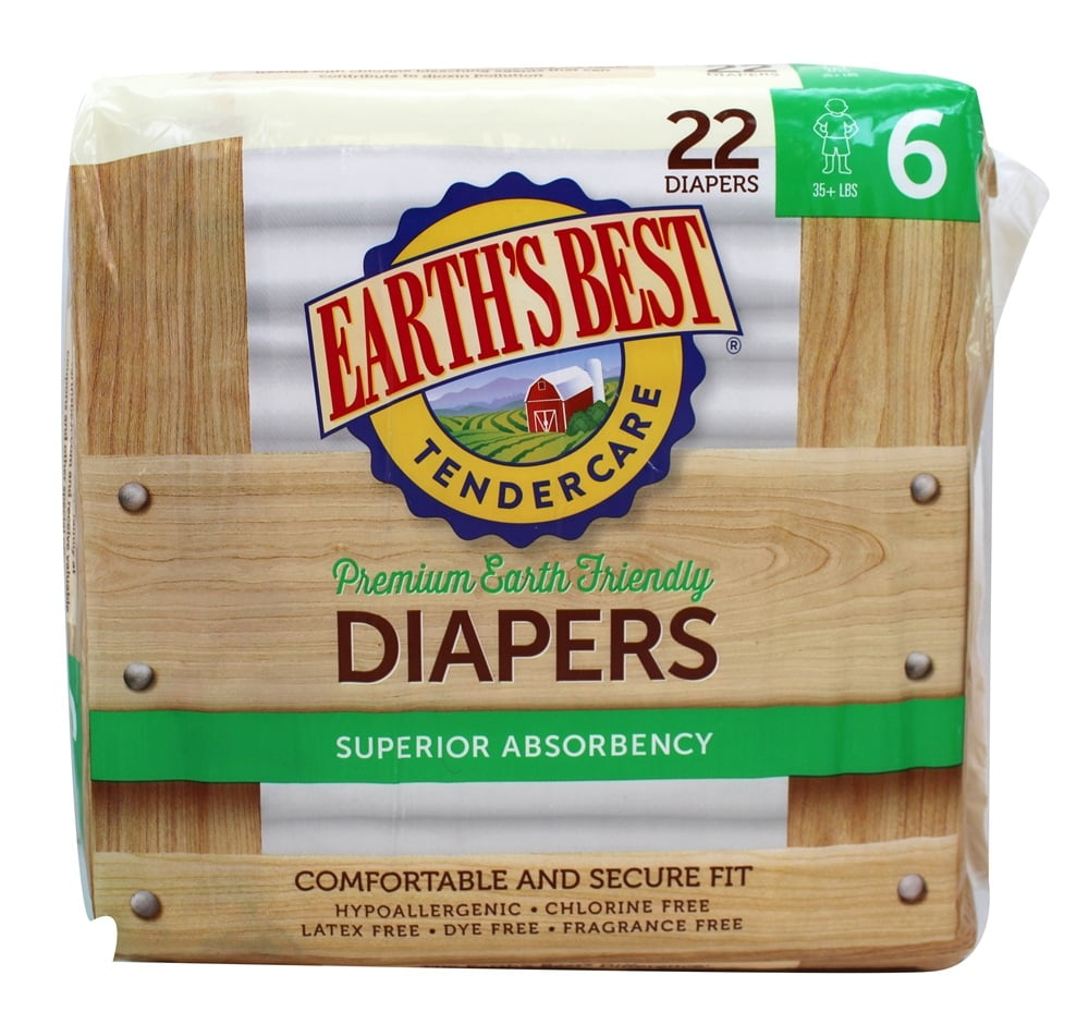 Earth's Best - Premium Earth Friendly Superior Absorbency Diapers 35 ...