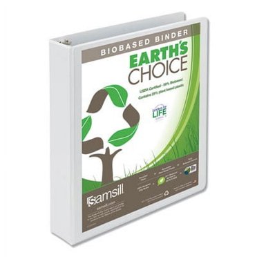 Samsill Eco-Friendly Plant-Based 3 Inch 3-Ring Binders (Assorted ...